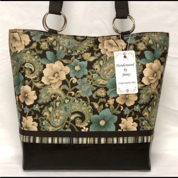 Handmade | Bags | Handmade Floral Paisley Tote Shoulder Bag | Poshmark
